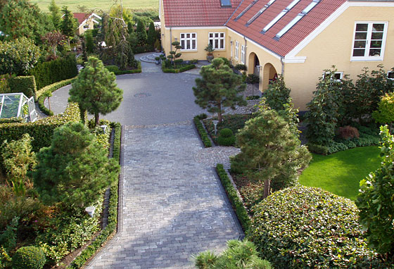 Havearkitektens egen have. Tegning til haver og uderum